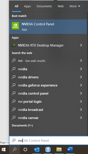 NVIDIA 3D Graphics Settings